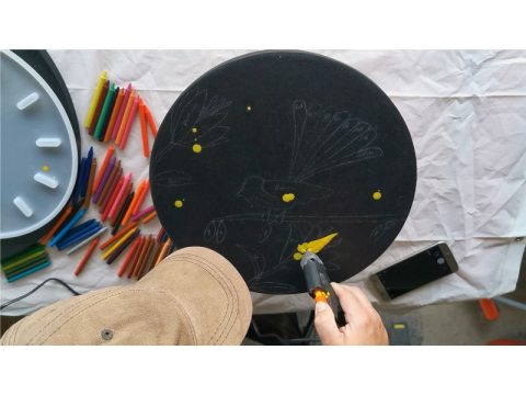 How to Make Melted Crayon Art with a Glue Gun - Andy's Art Lab